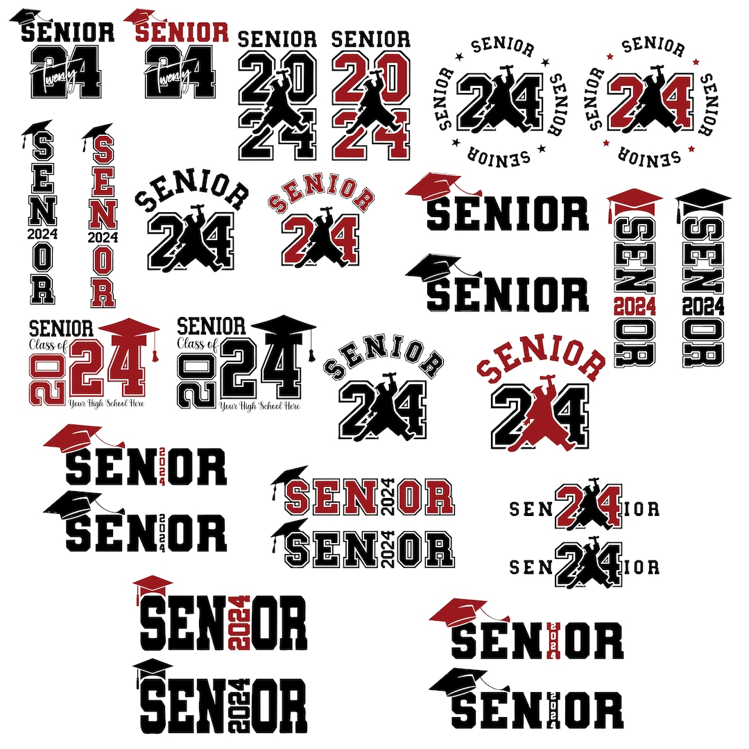 Senior 2024 SVG, Class of 2024 SVG, 2024 Graduate, Seniors, Graduation ...