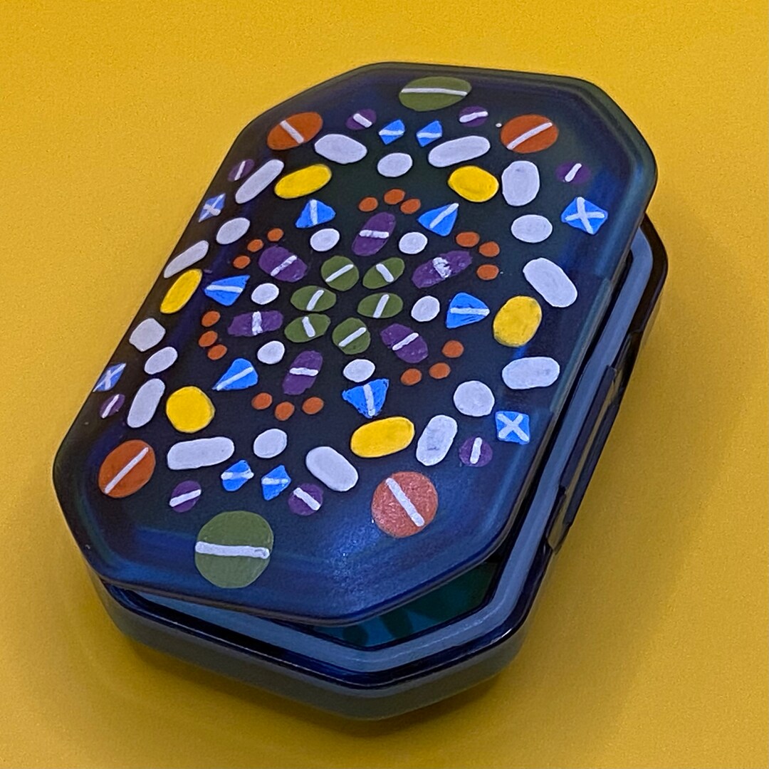 6-grid Pill Box Medication Mandala Design - Etsy
