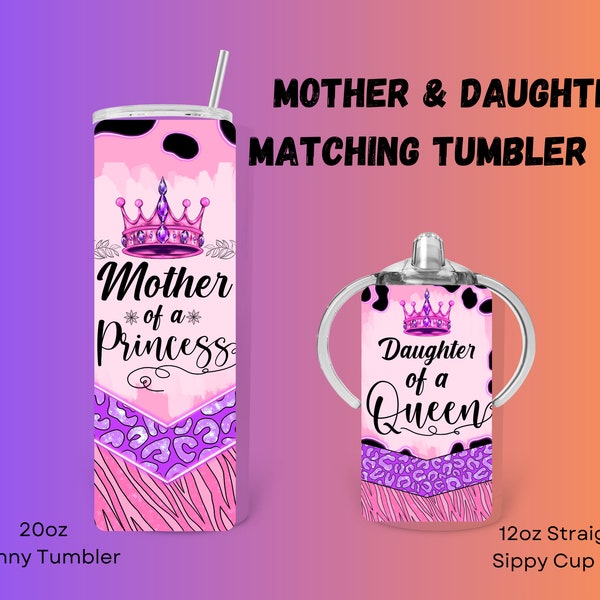 Mother Daughter Tumbler Sippy Cup - Etsy