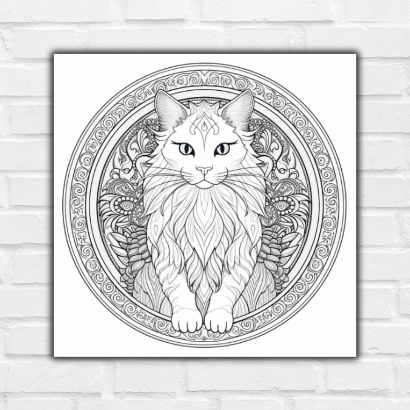 Colourful Cats: Colouring Book for Adults - Etsy