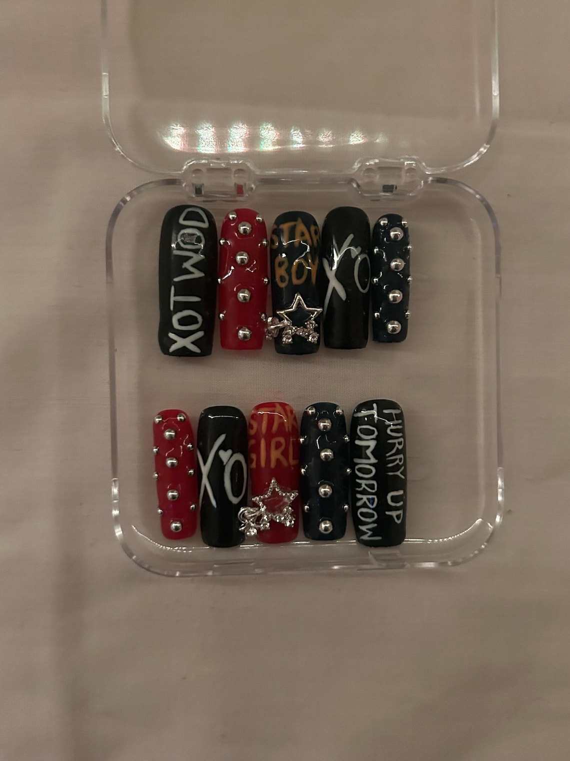 The Weeknd Nails - Etsy