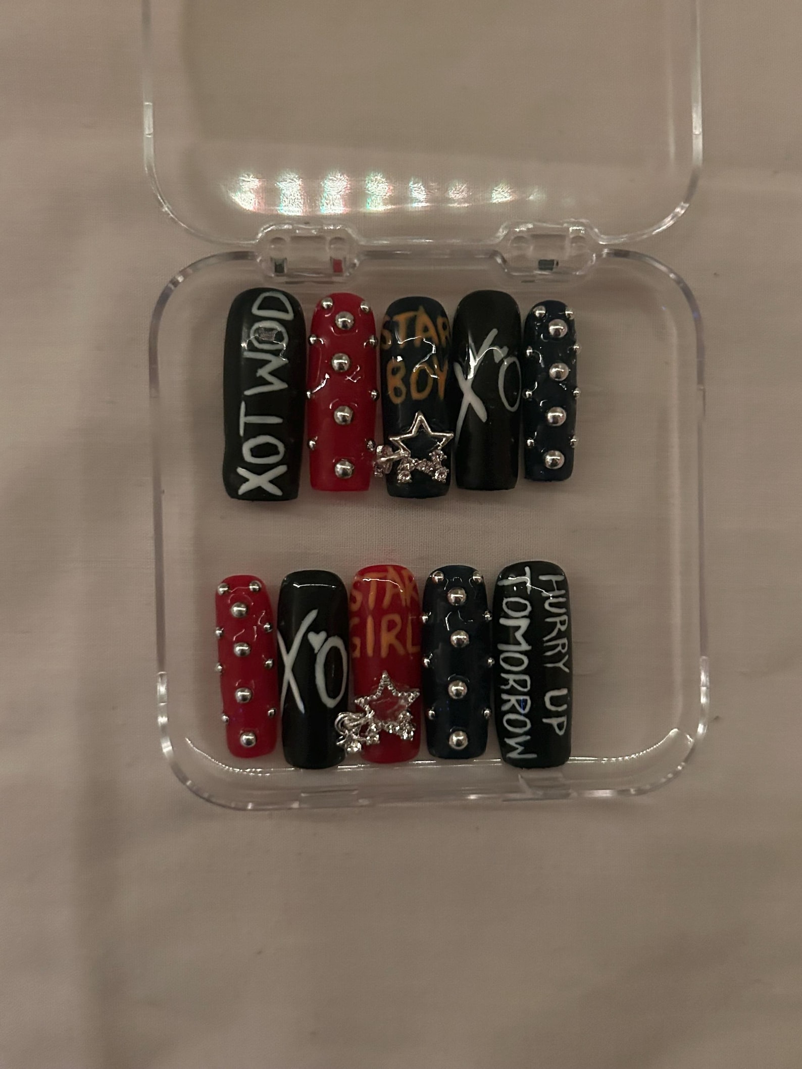 The Weeknd Nails - Etsy