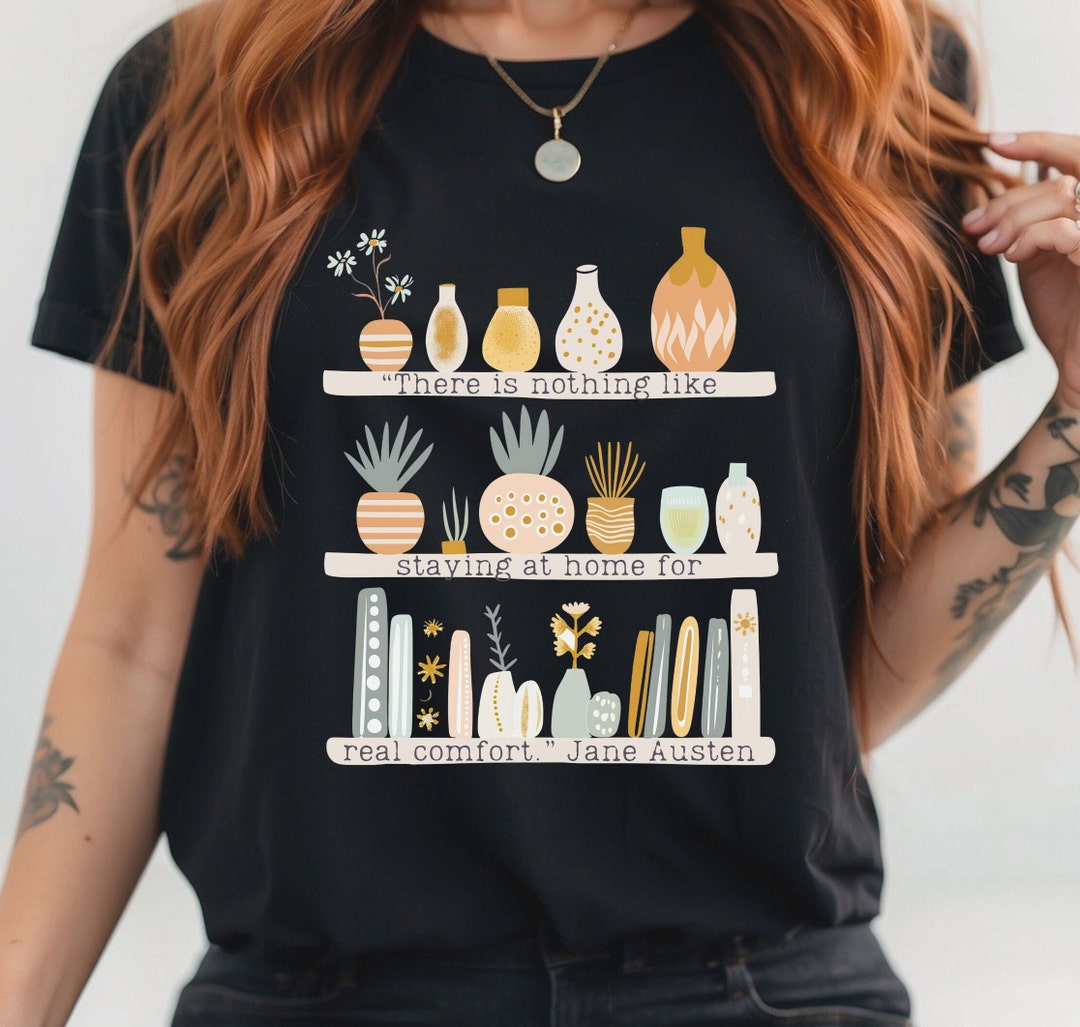 Jane Austen Shirt, Old English Books Gift, Book Lover Gift, Shirt for ...