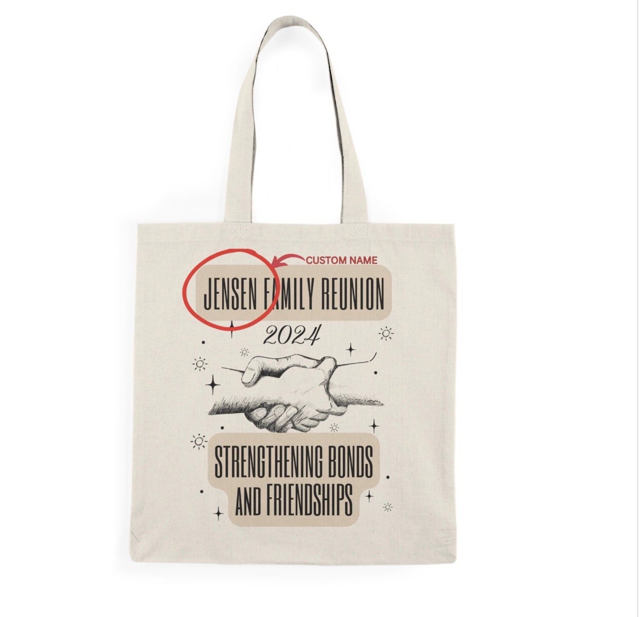 Personalized Bag, Family Reunion Gift, Family Party Swag, Bag for ...