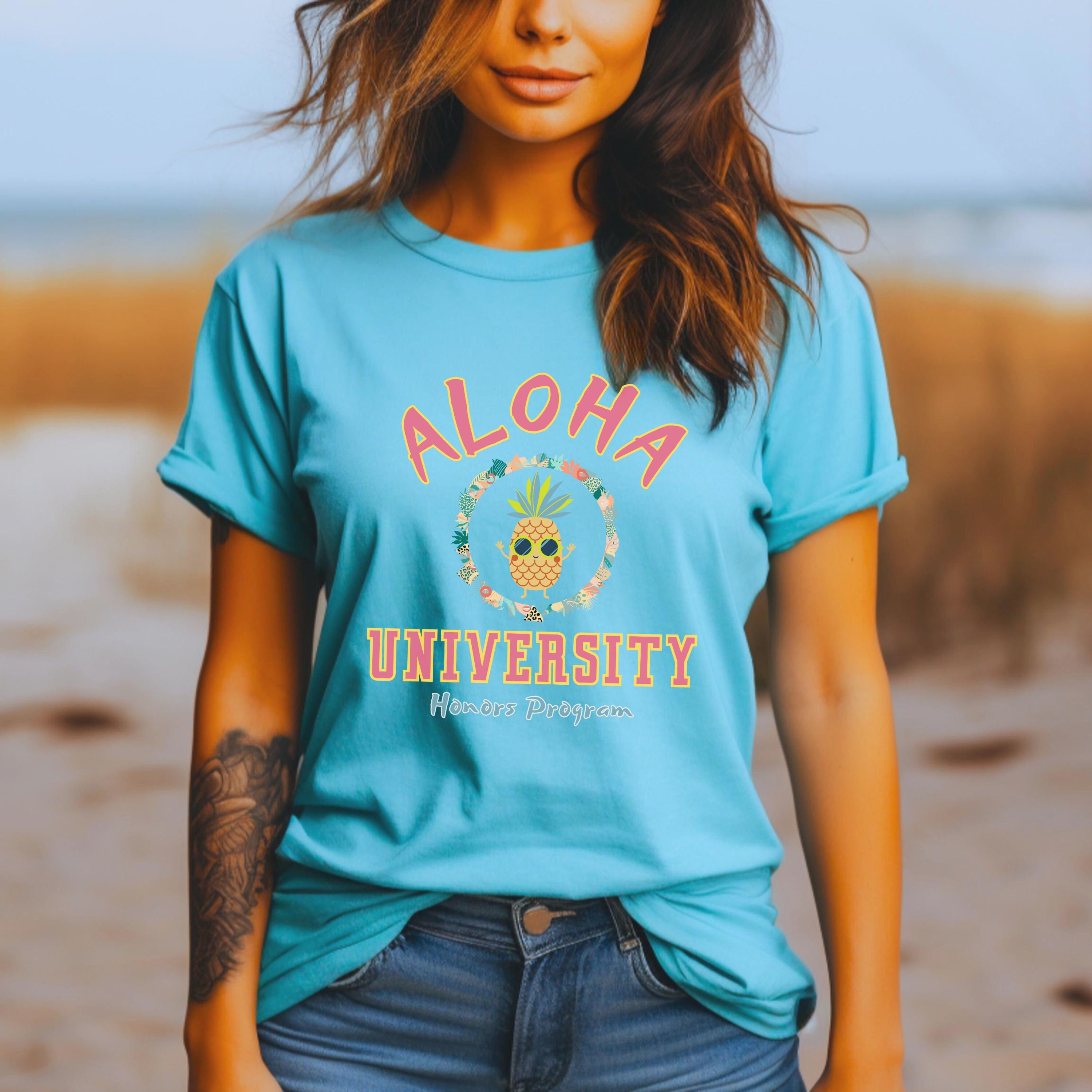 Aloha University Shirt, Gift Idea for Hawaii Travel, Aloha T Shirt for ...