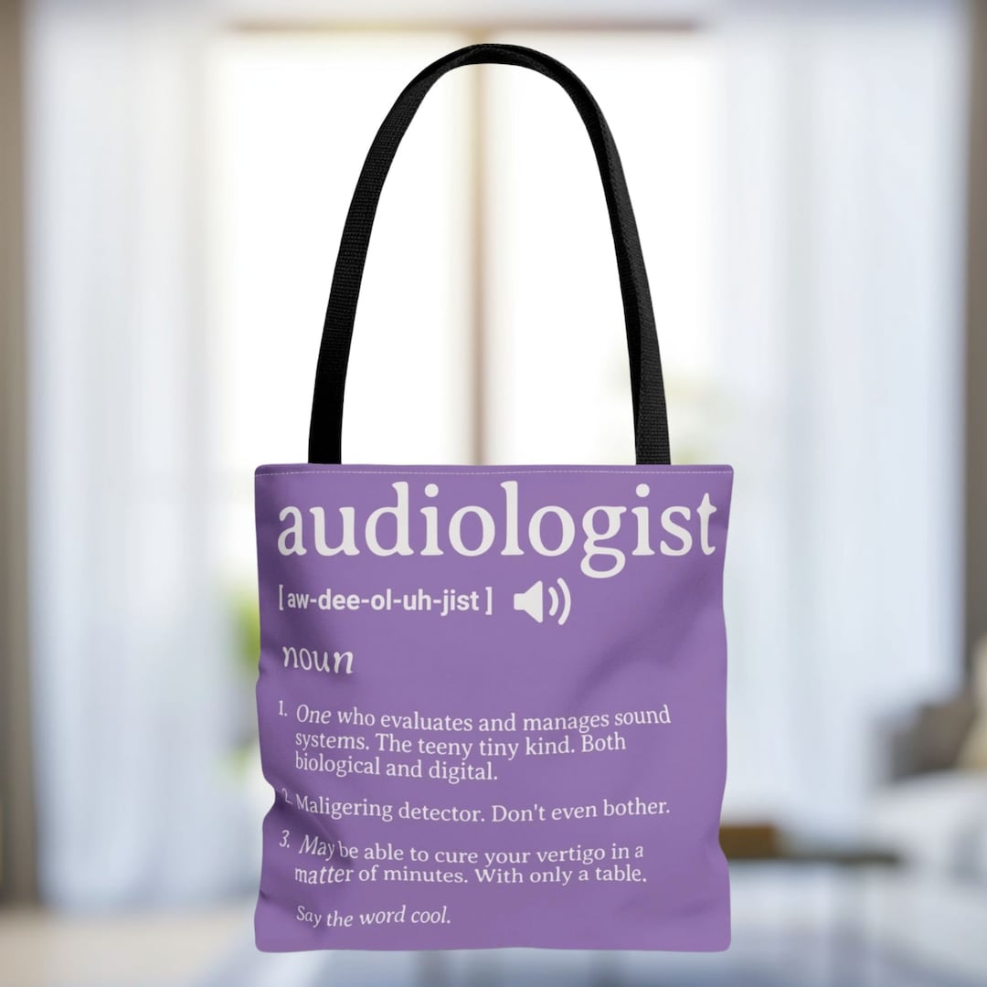 Audiology Gift Idea, Audiologist Bag, Tote for Audiologist, Aud ...