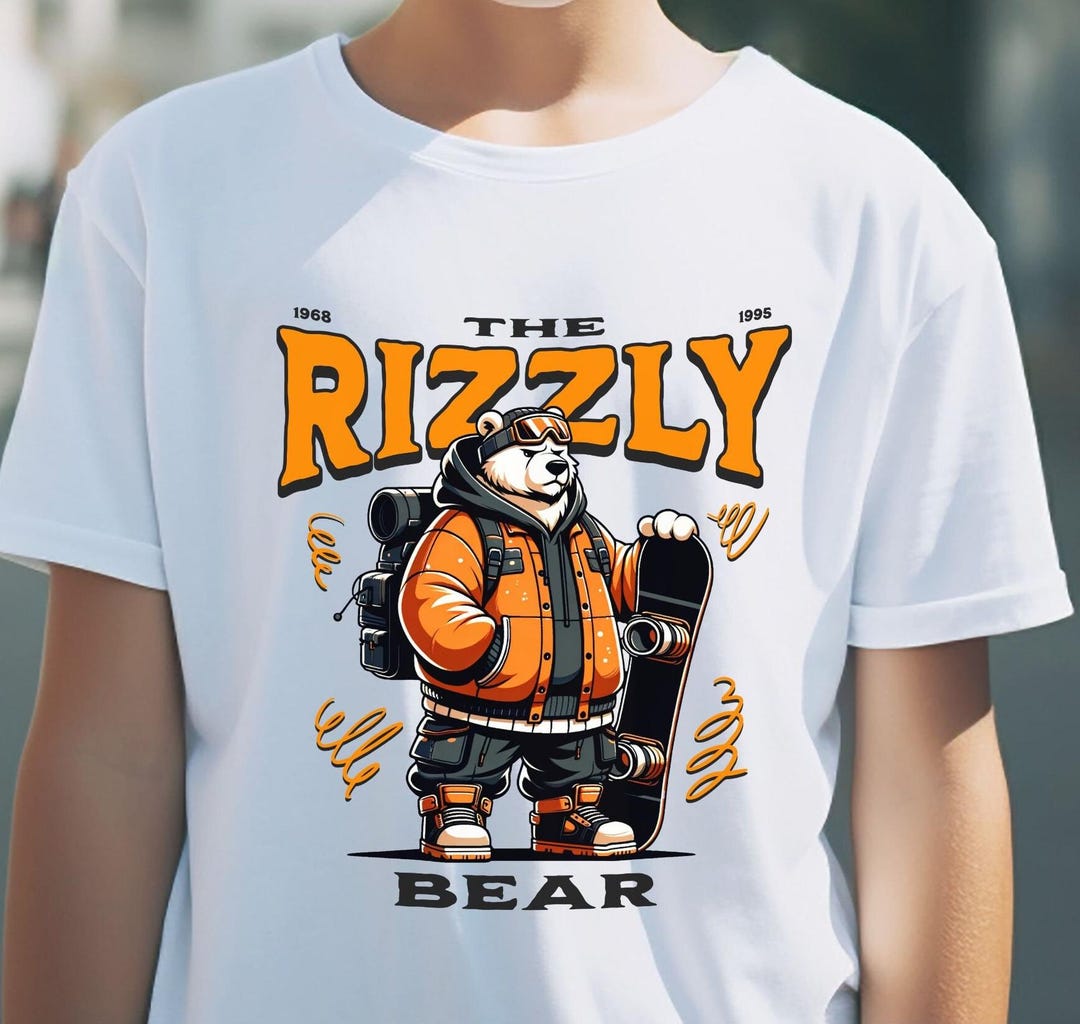 Rizzly Bear Shirt, Rizz Gift Idea, Gift From Grandma, Gift to Grandson ...