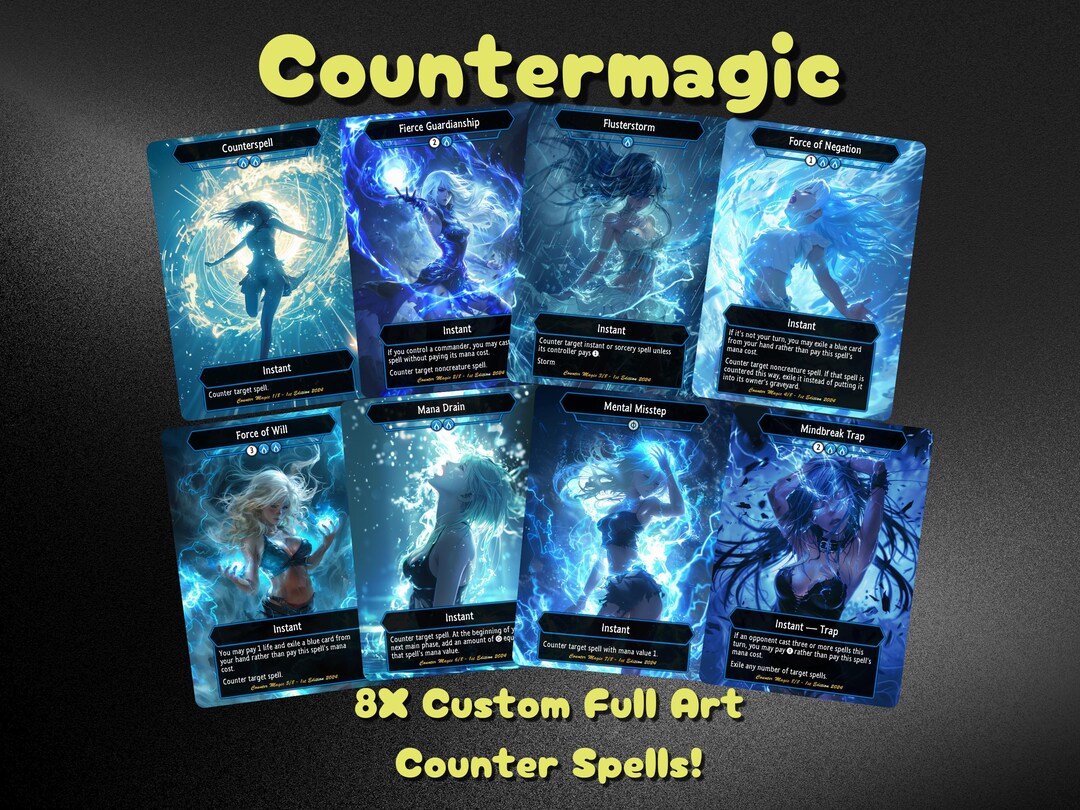 8x Magic the Gathering Countermagic - Etsy
