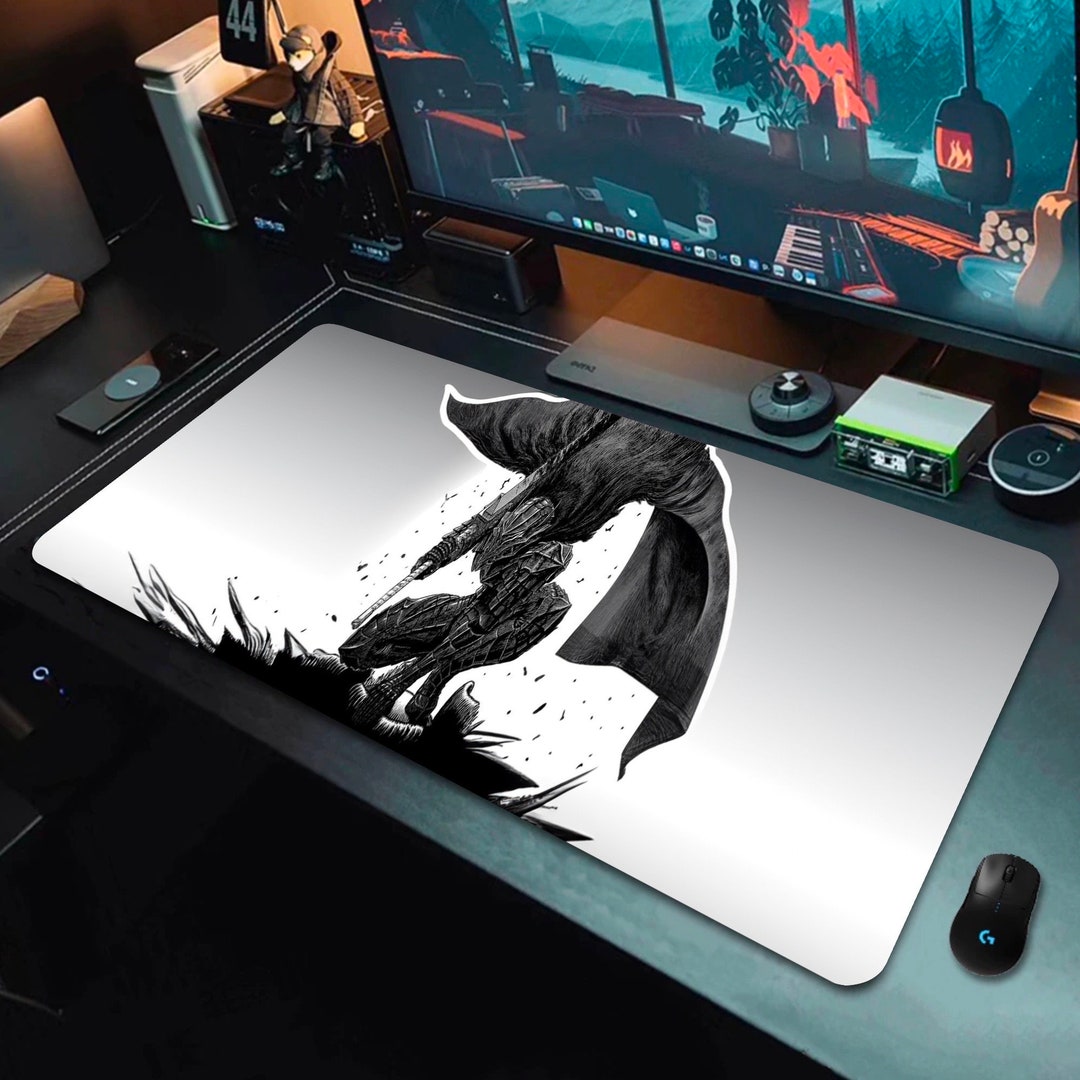 Anime Black and White Manga Mousepad/desk Mat - Etsy