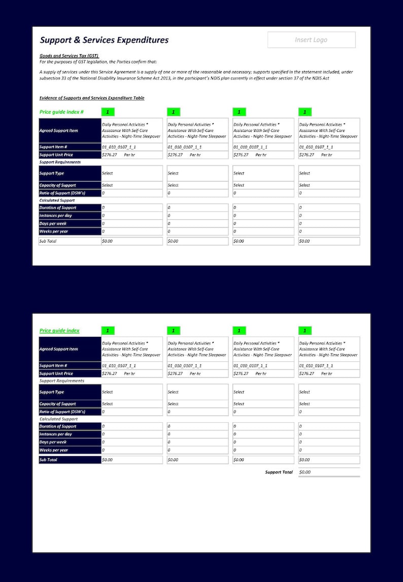 Updated - Disability Service Agreement Template - Etsy Australia