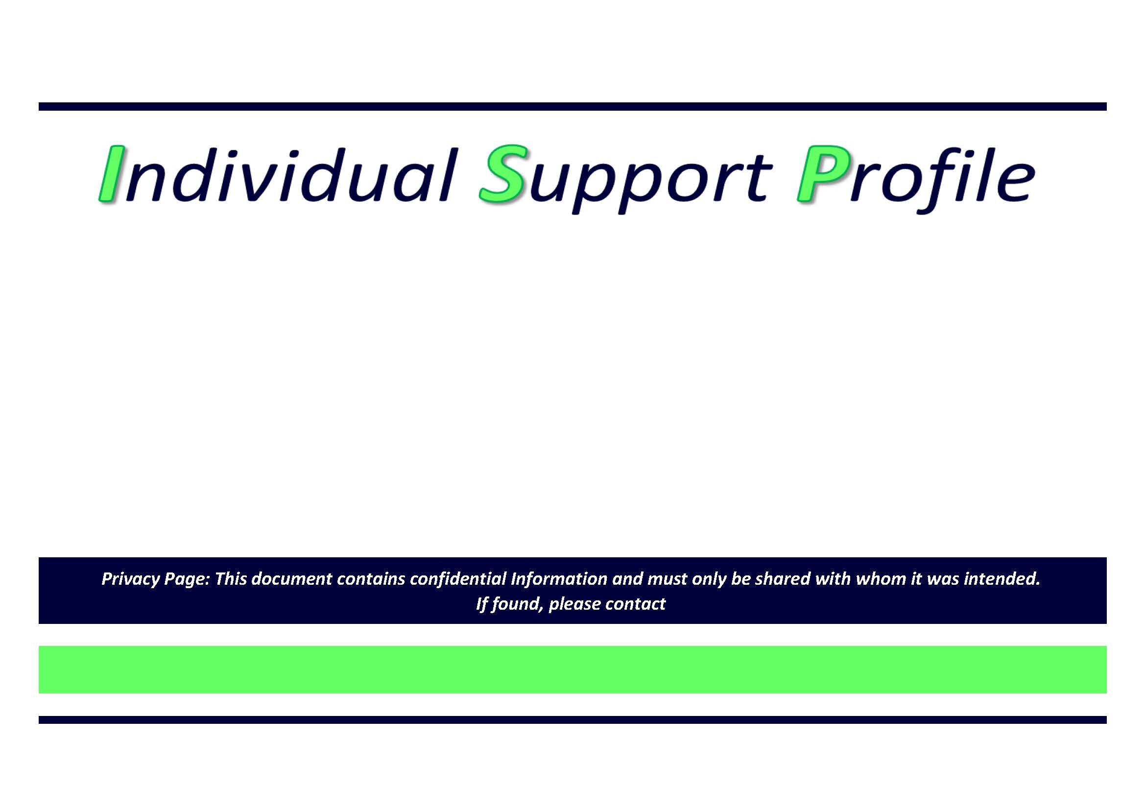 Individual Support Profile Template - Etsy