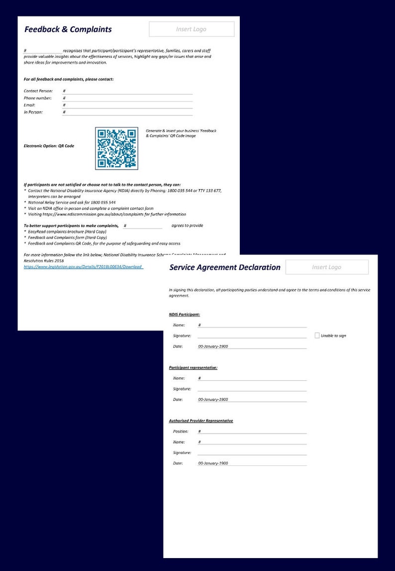 Updated - Disability Service Agreement Template - Etsy Australia