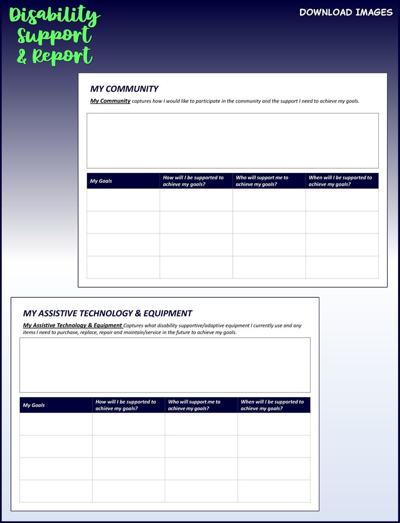 Person-centred Plan (PCP) Template - Etsy