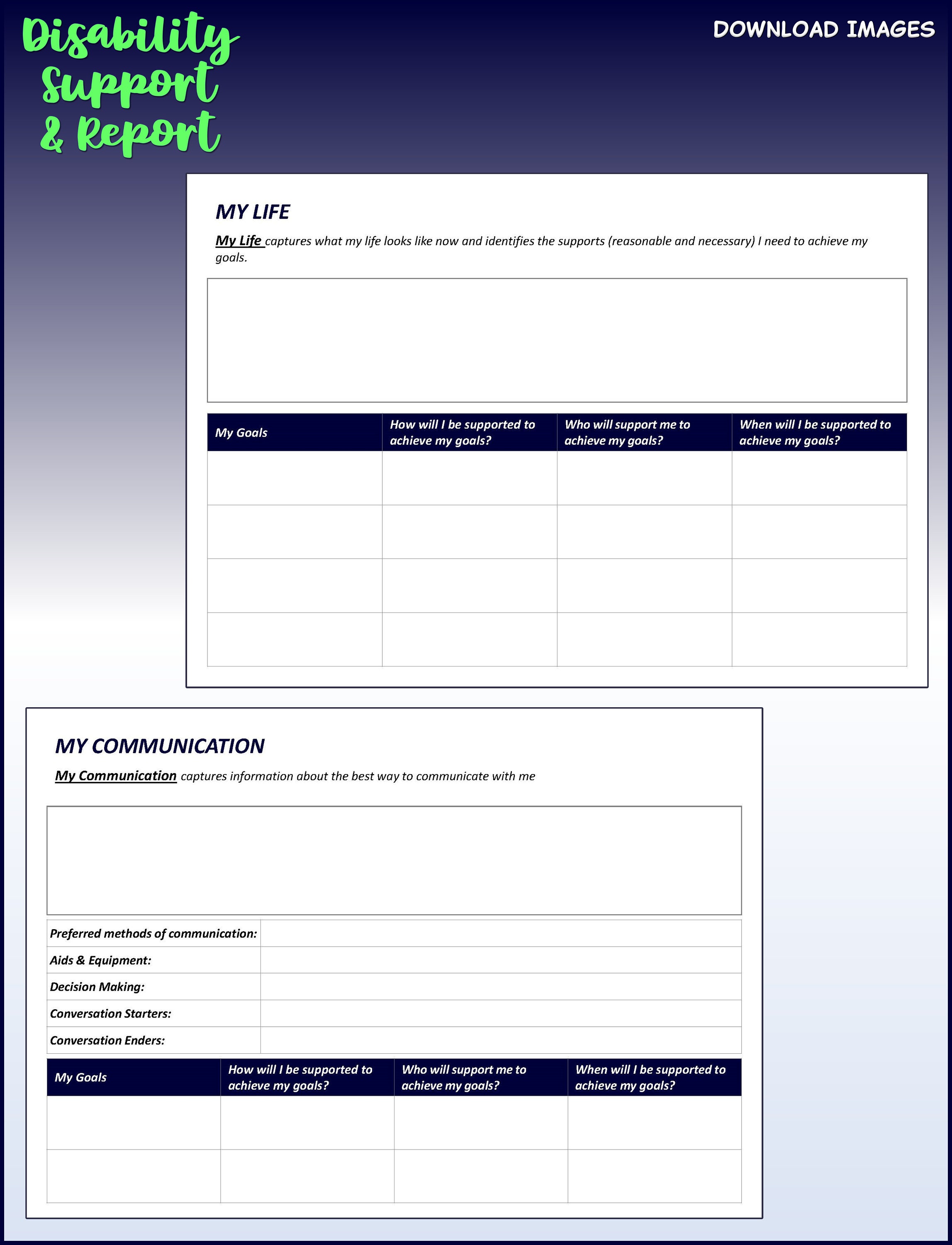 Person-centred Plan (PCP) Template - Etsy Australia