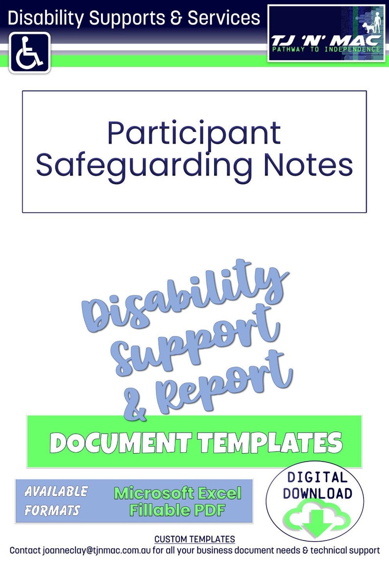Participant Safeguard Notes Template - Etsy