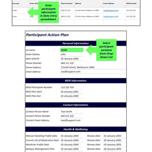 Disability Support Action Plan Template - Etsy