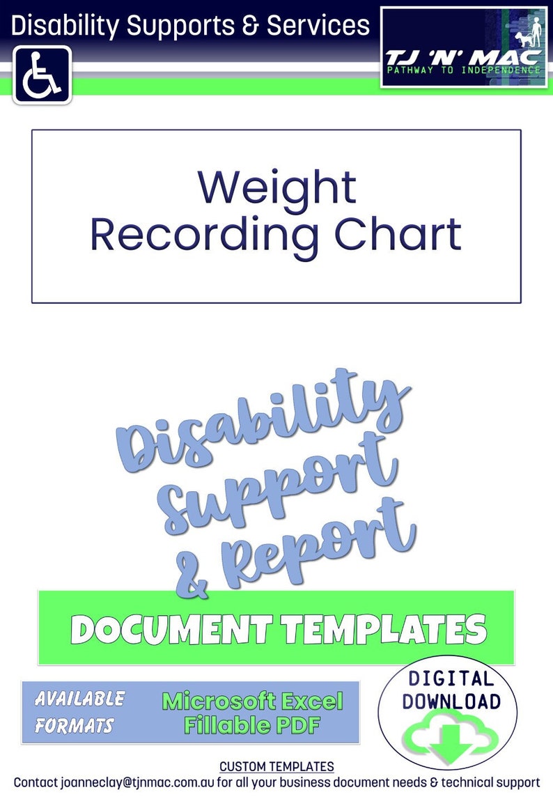 Weight Recording Template - Etsy