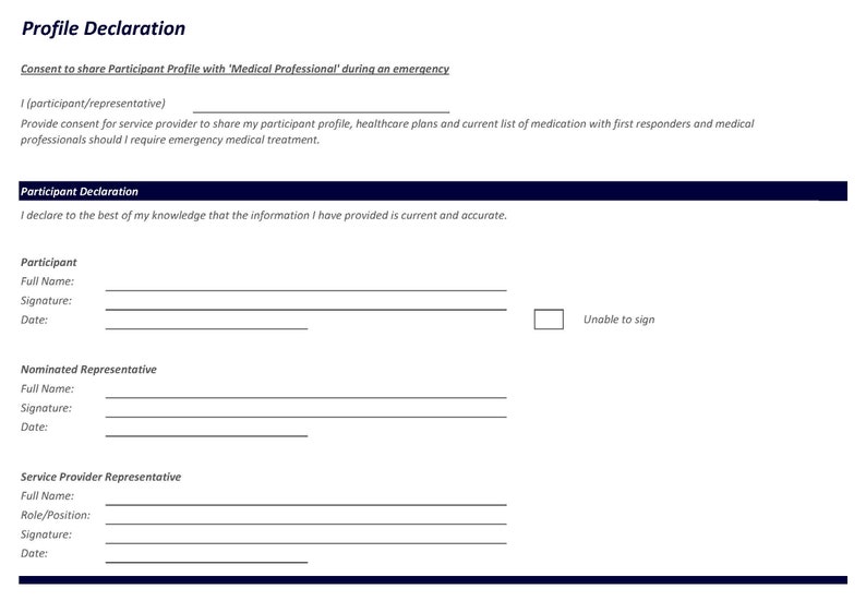 Individual Support Profile Template - Etsy Australia