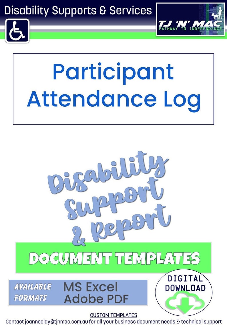 Participant Attendance Log - Etsy