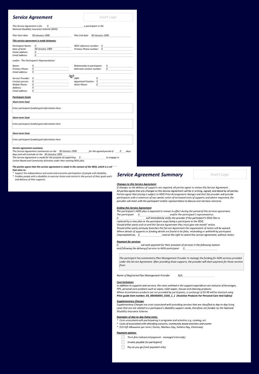 NDIS Disability Service Agreement Template - Etsy Australia