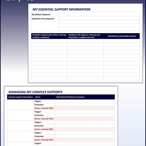 Person-centred Plan (PCP) Template - Etsy