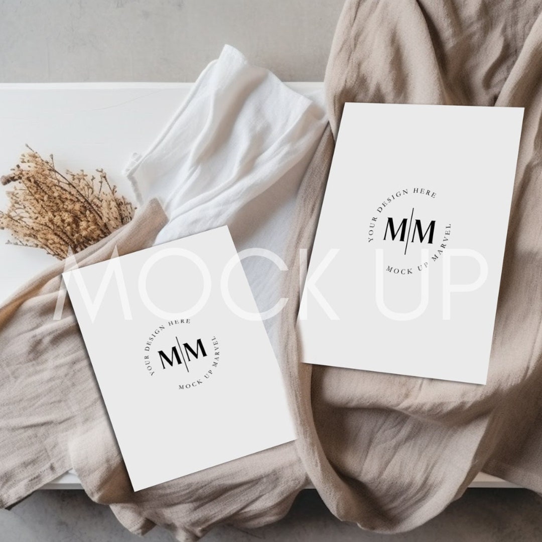 Wedding Invitation Mock up | Psd Smart Object + Jpg | Invitation Suite ...