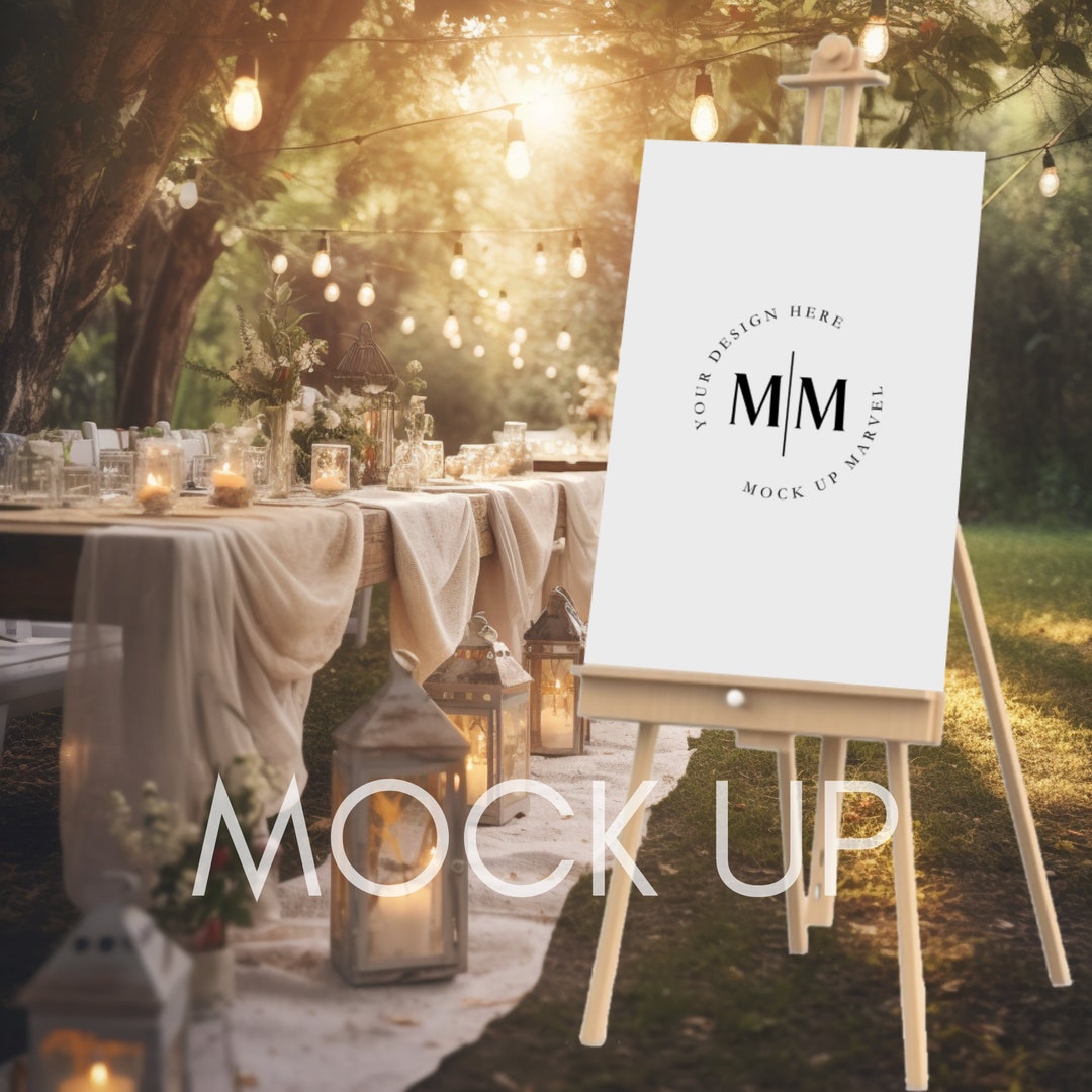 Welcome Sign Mockup | Party Poster | Smart Object Mockup | 24x36" Sign ...