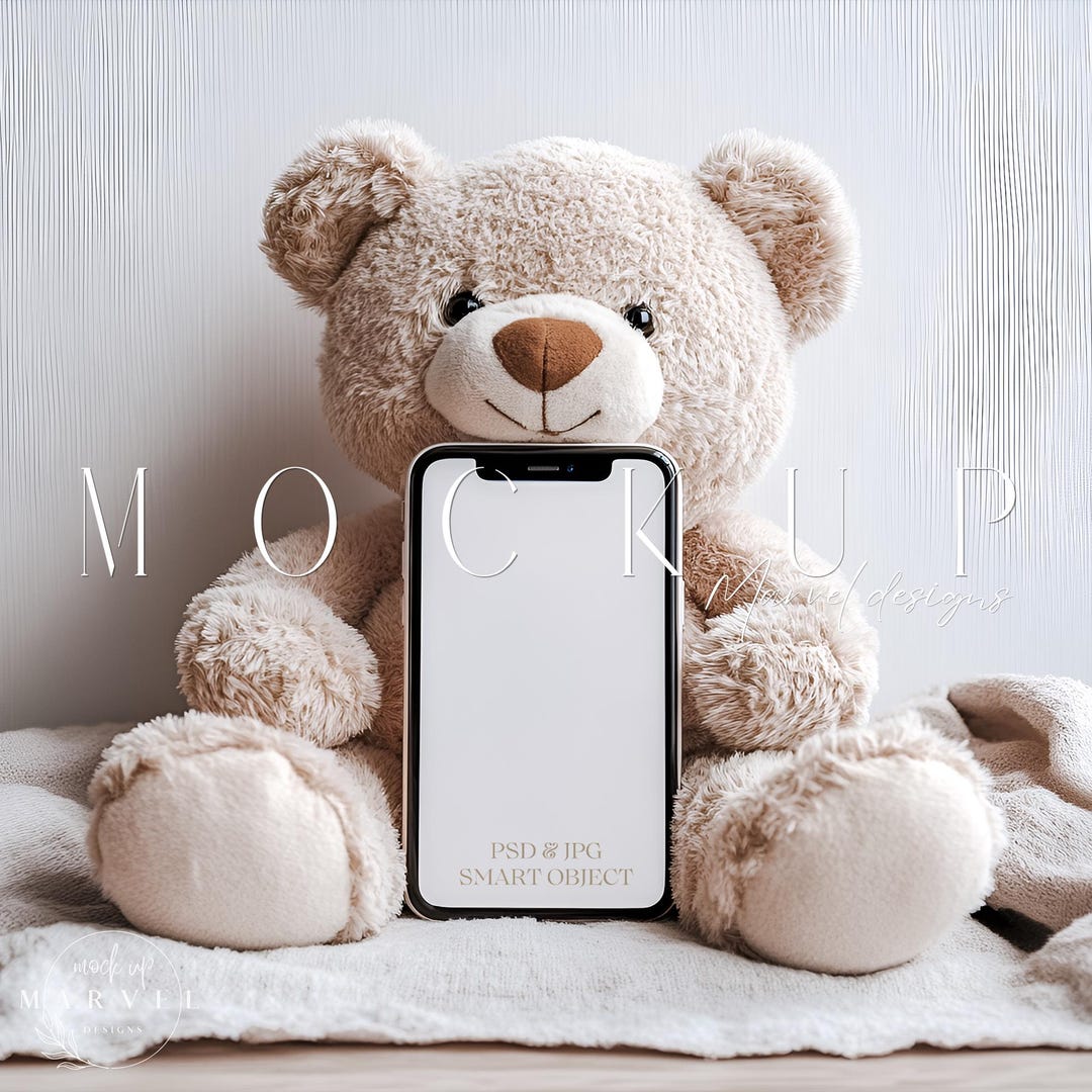 Kids Invite Mockup, Party Invite Mockup, Cell Phone Invite Mockup ...