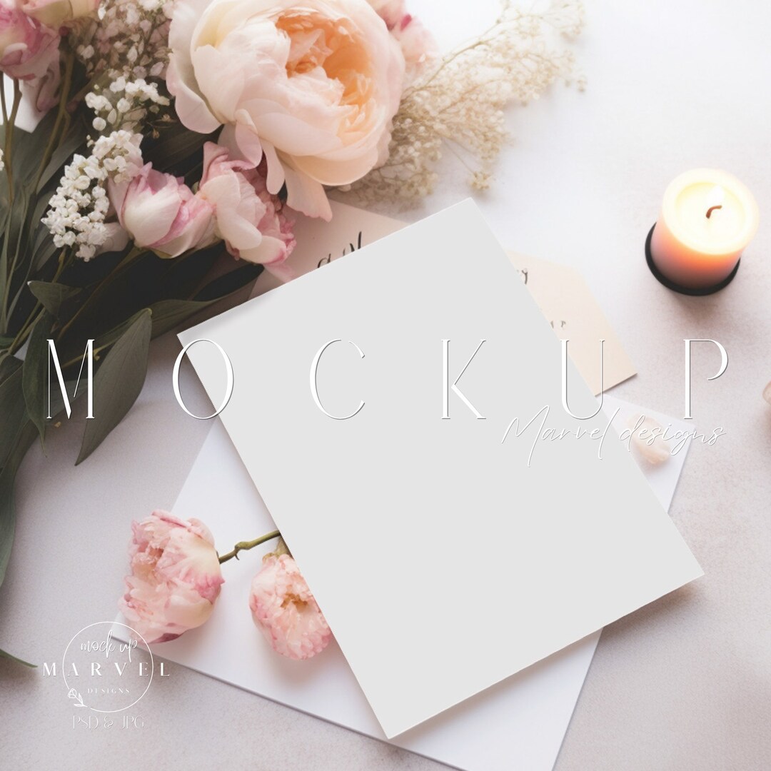 Invitation Mockup | Wedding Invitation Mockup | Bridal Shower ...