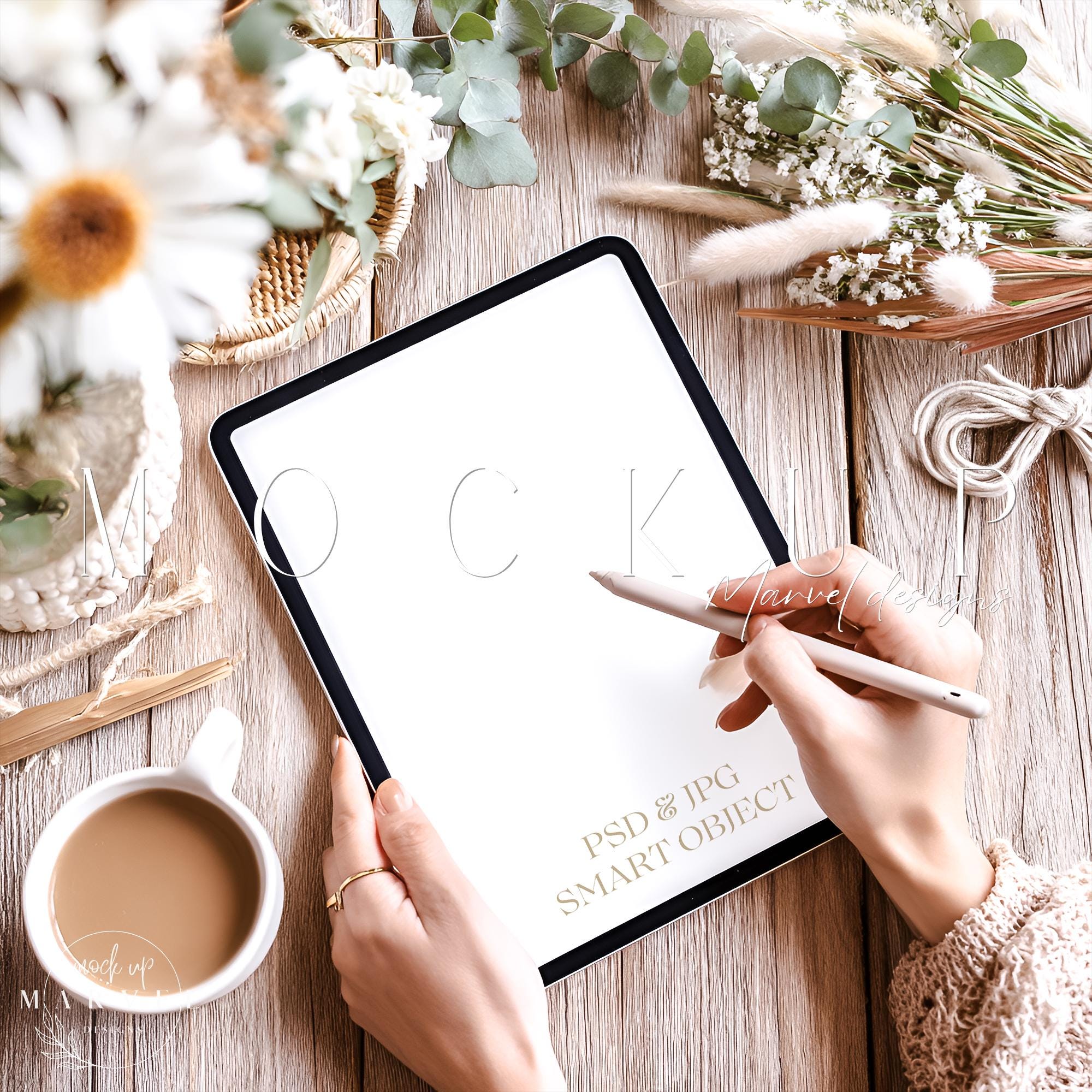 IPad Mockup, A5 Planner Mockup, Digital Mockup, Aesthetic iPad Mockup ...