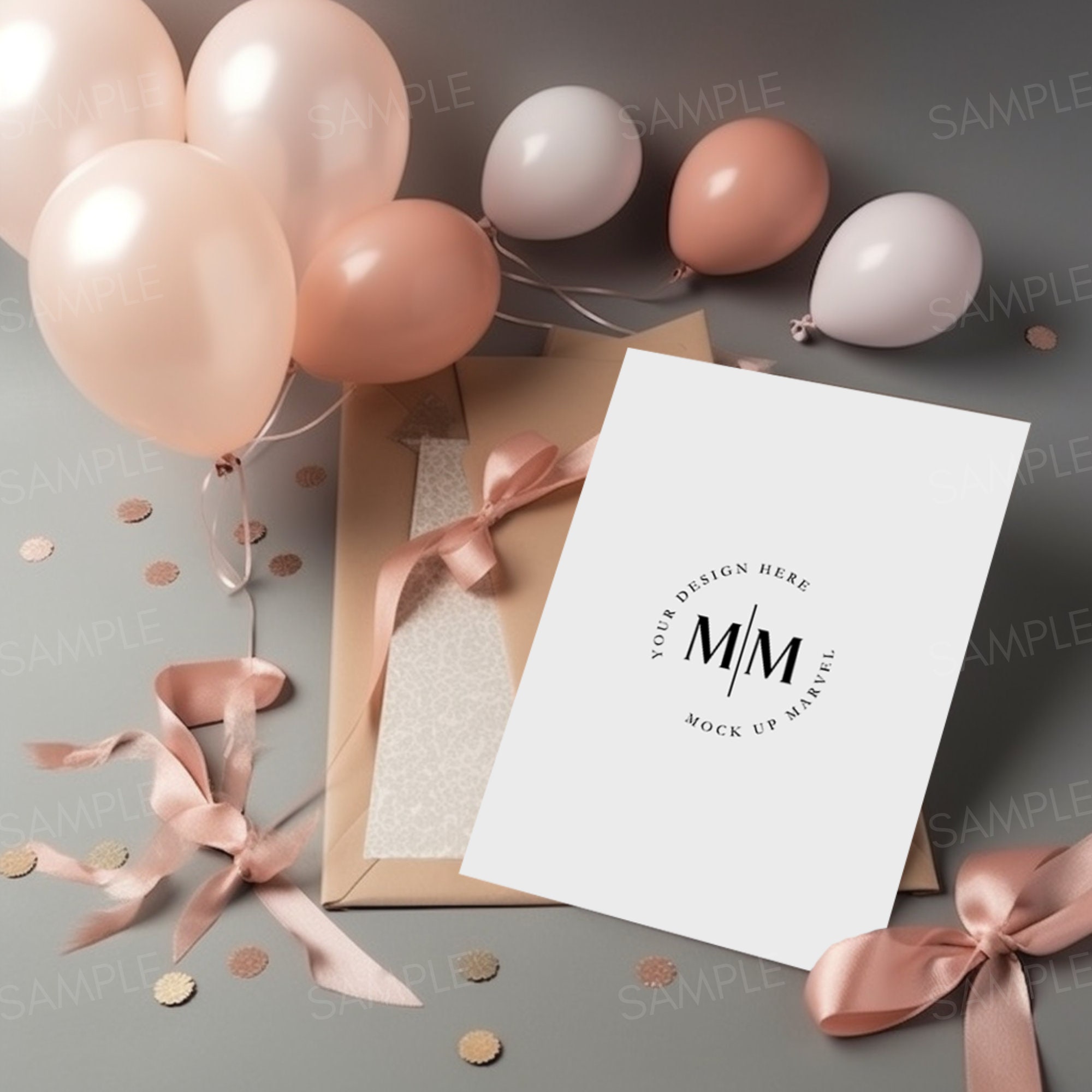 6 Birthday Invitation Mockups Kids Party Invitation Mockup Birthday ...