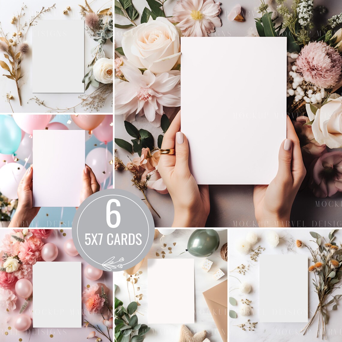 Invitation Mockup Bundle, Wedding Mockup, Birthday Invite Mockup, Table ...