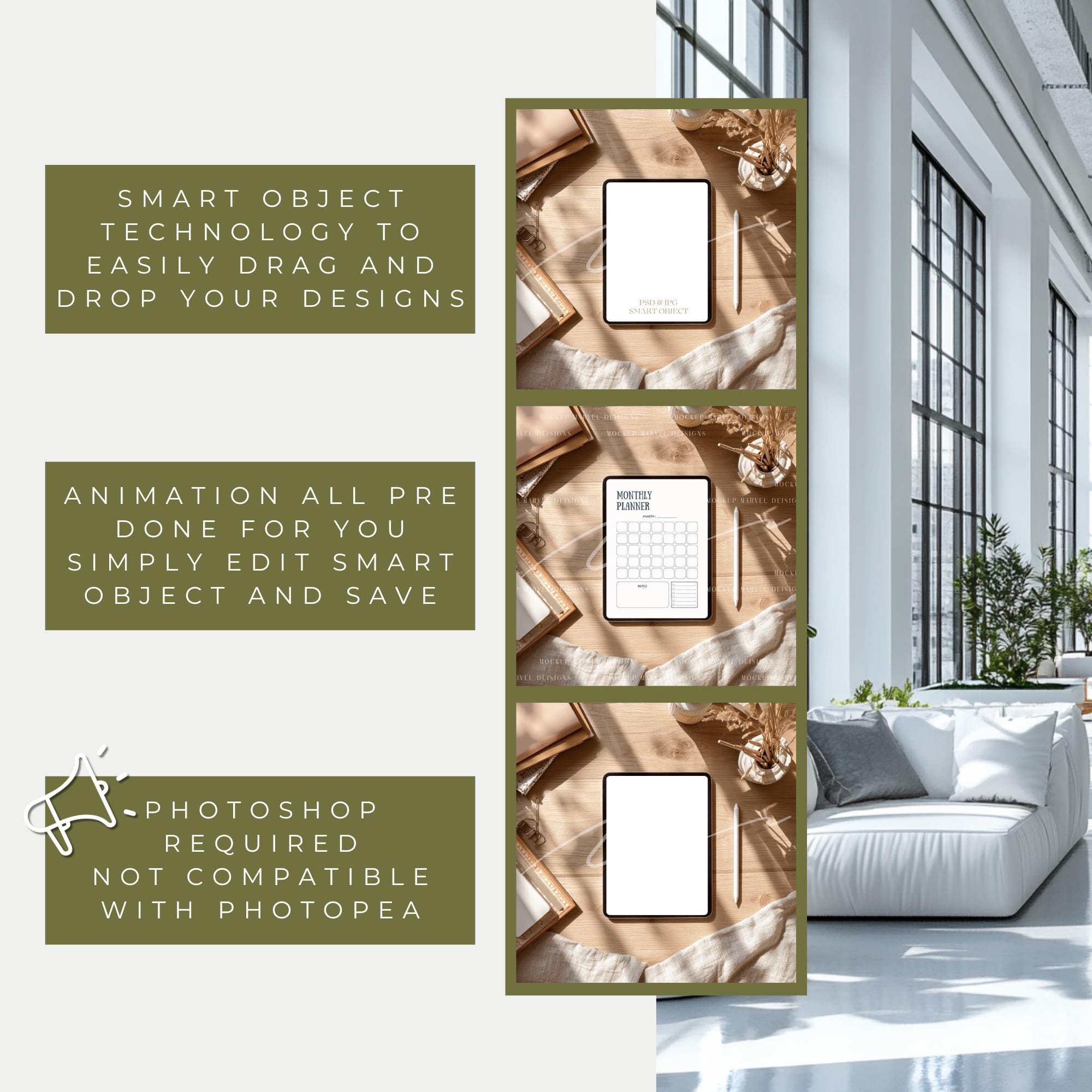Digital Planner Video Mockup, Video Mockup, Digital Planner Mockup ...