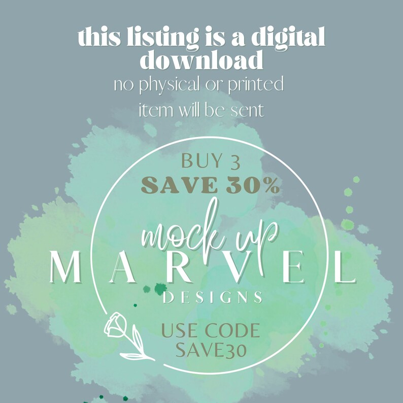 Smartphone Mockup Phone Mockup for Electronic Invitation Boho Digital ...