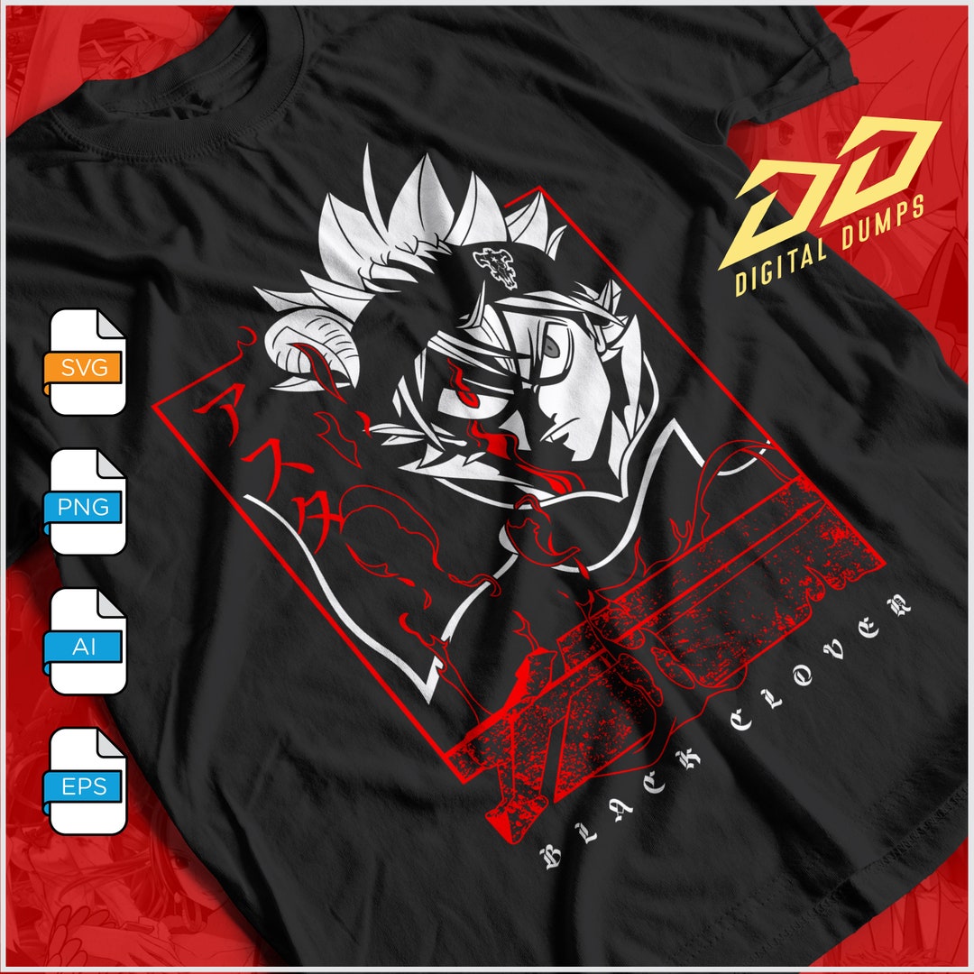 Devil Asta Premium Anime Vector File Ready for DTF DTG - Etsy