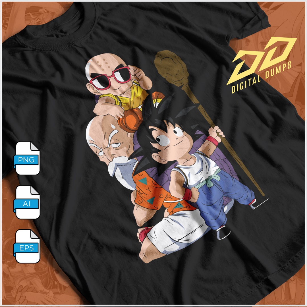 Dragonball Premium Anime Vector File Ready for DTF DTG - Etsy