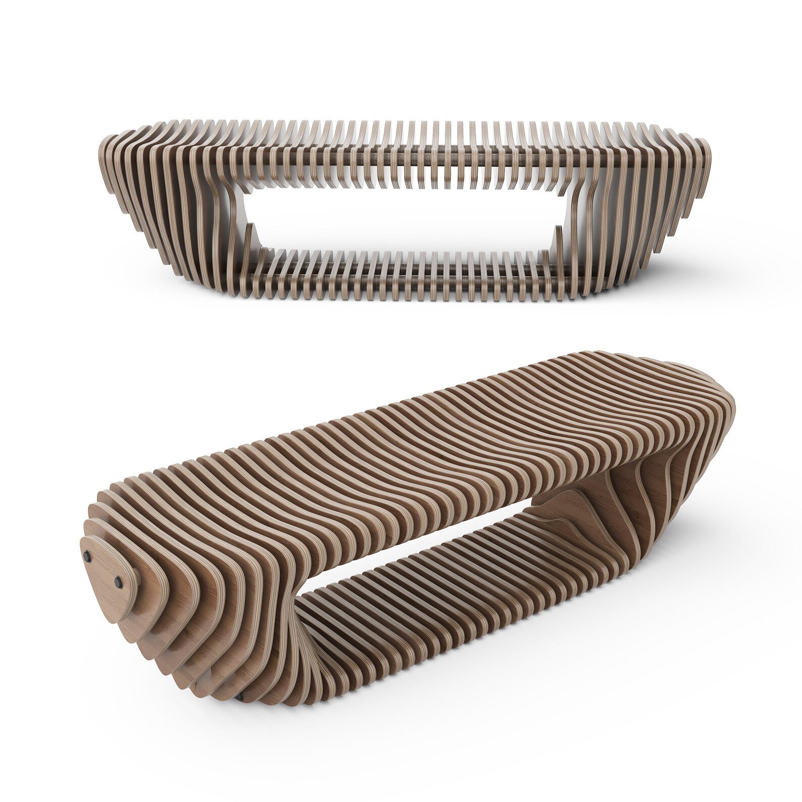 Parametric Bench A-4 / CNC Files for Cutting / Wooden Seat / Office ...