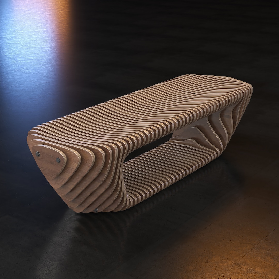 Parametric Bench A-4 / CNC Files for Cutting / Wooden Seat / Office ...