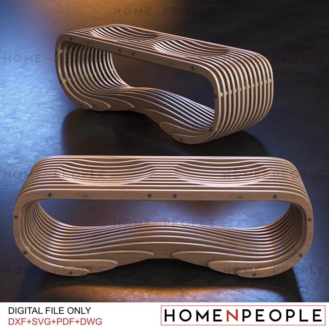 Parametric Bench A-5 / CNC Files for Cutting / Wooden Seat / Entryway ...