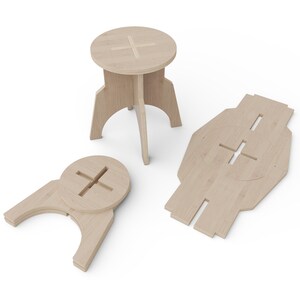 Simple Plug Stool / CNC Files for Cutting - Etsy