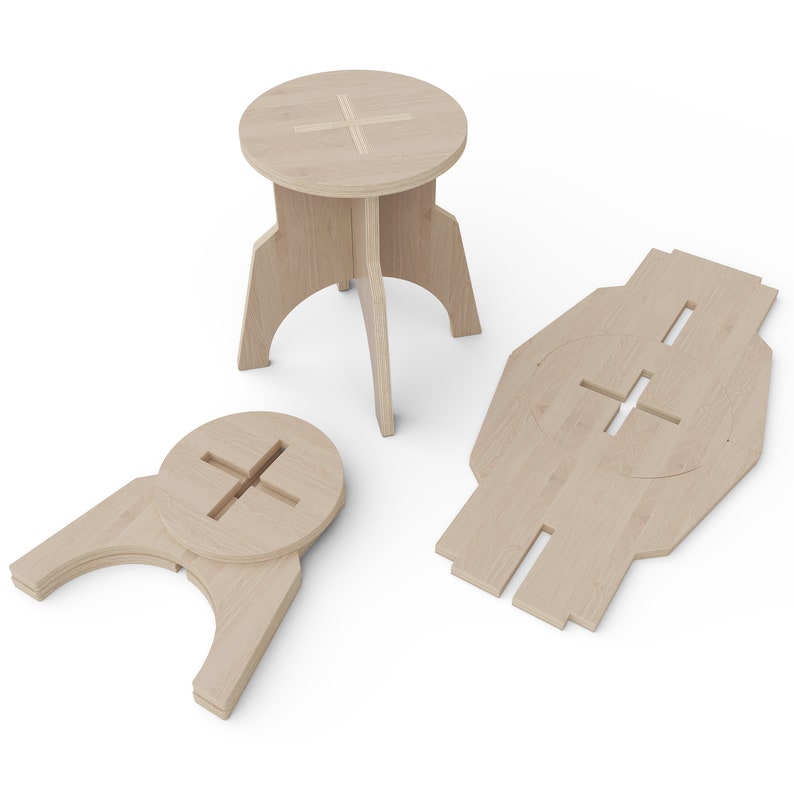 Simple Plug Stool / CNC Files for Cutting - Etsy