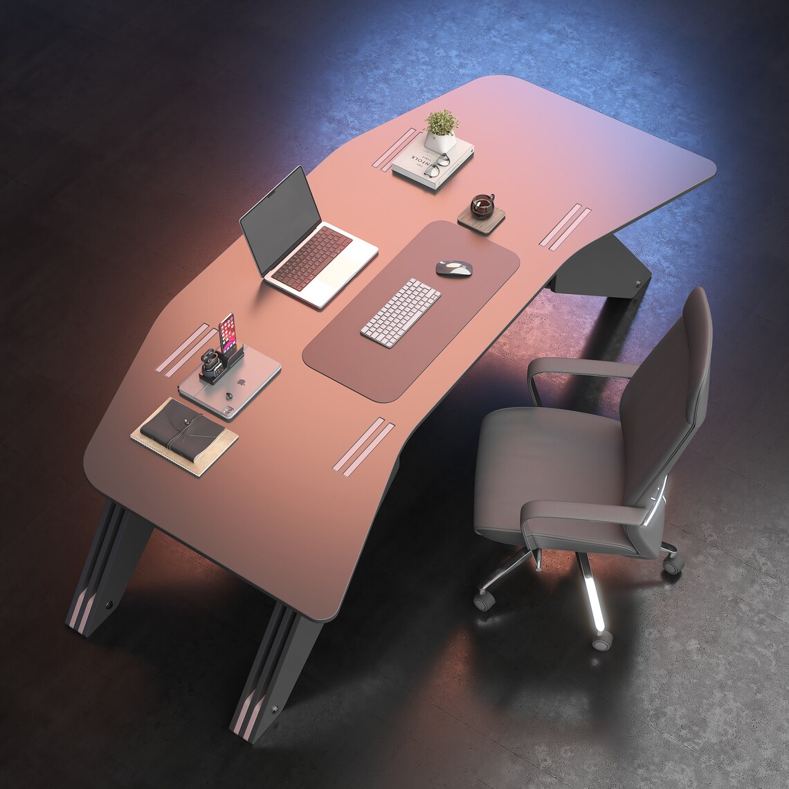 Parametric Reception Desk A-6 / Cnc Files for Cutting / Wooden Office ...