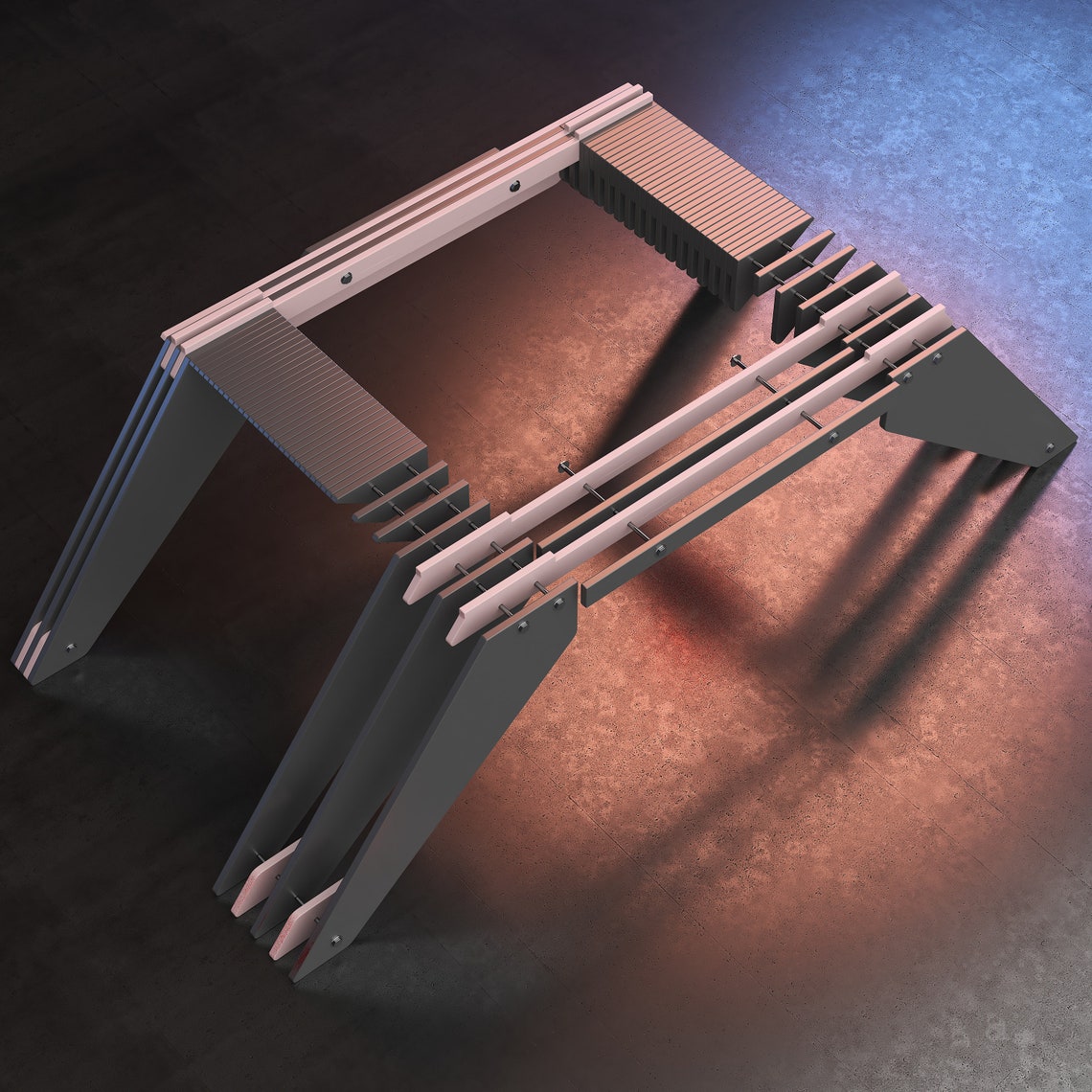 Parametric Reception Desk A-6 / Cnc Files for Cutting / Wooden Office ...