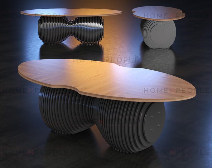 Parametric Dining Table A-7 / CNC Files for Cutting / Plywood Laser ...