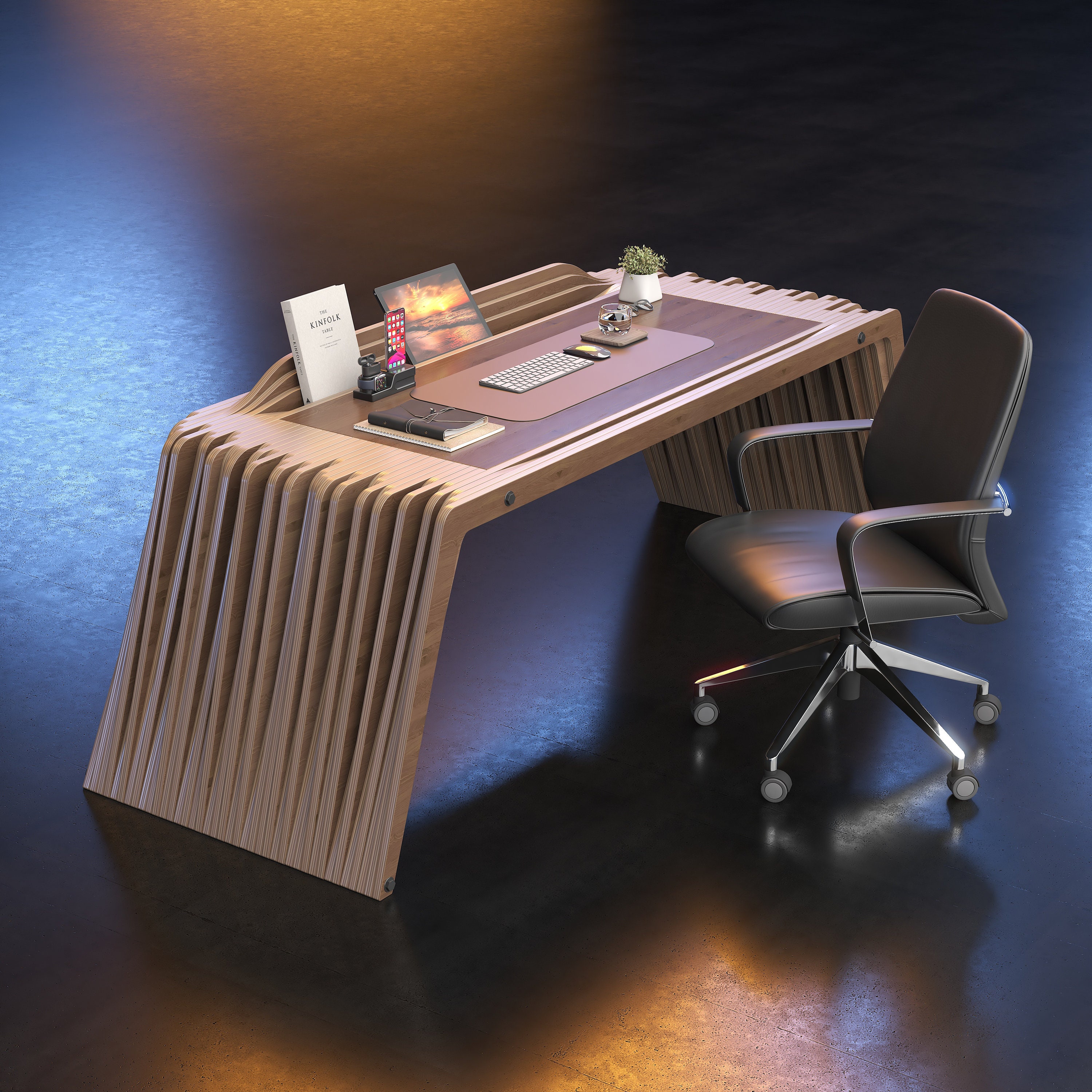 Parametric Reception Desk A-1 / Cnc Files for Cutting / Wooden Office ...