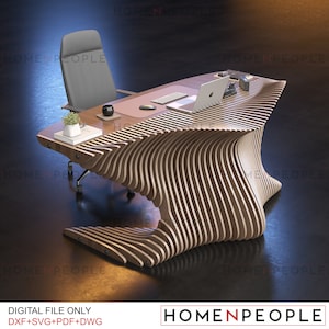 Parametric Reception Desk A-7 / Cnc Files for Cutting / Front Desk ...