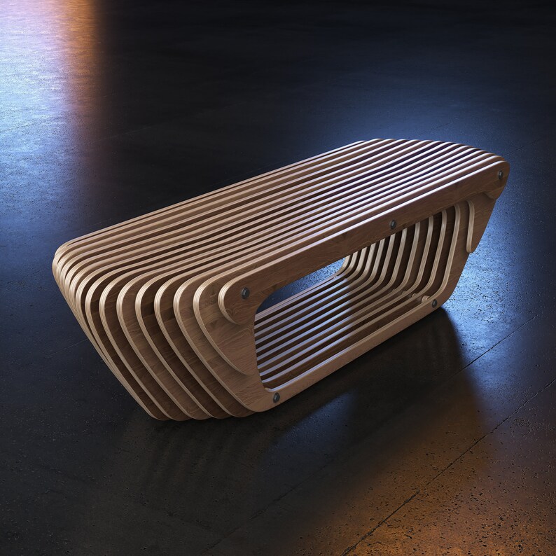 Parametric Bench A-3 / Cnc Files for Cutting / Parametric DXF / Wooden Benches for Entryway Cnc ...