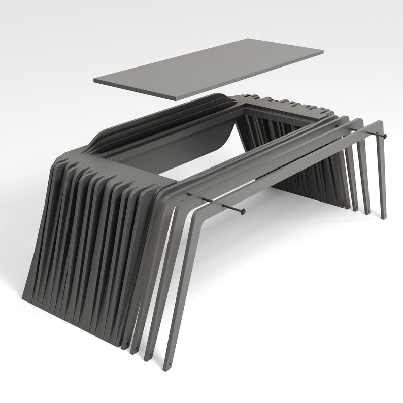 Parametric Reception Desk A-1 / Cnc Files for Cutting / Wooden Office ...