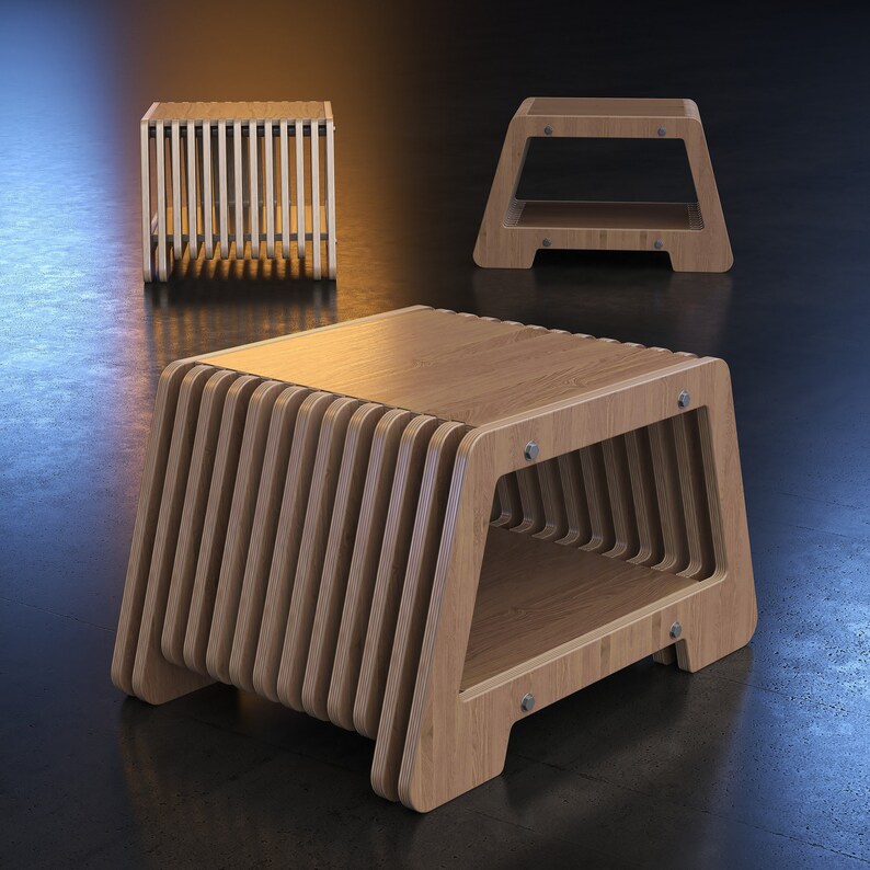 Parametric Coffee Table A-2 / CNC Files for Cutting / Plywood Laser ...