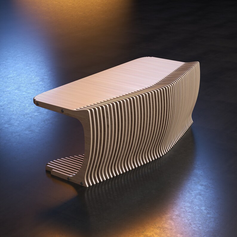 Parametric Reception Desk A-2 / Cnc files for Cutting / Front Desk ...